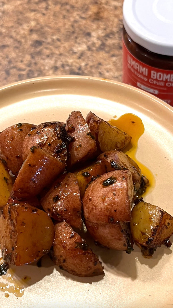 Oven Roasted Potatoes with Umami Bomb – Vumami Foods